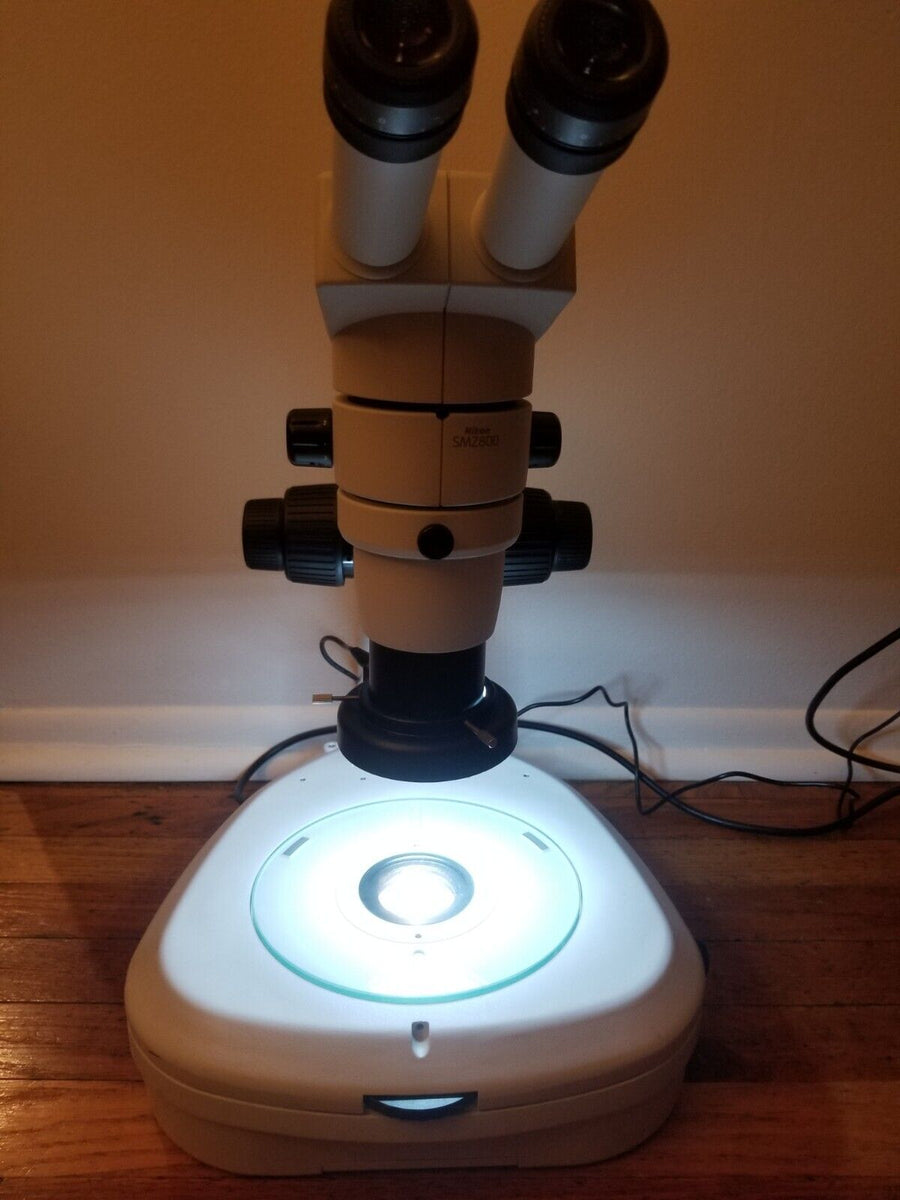 Nikon SMZ800 Stereo Zoom Microscope Dual Illumination C-DSS115 Base 10 ...