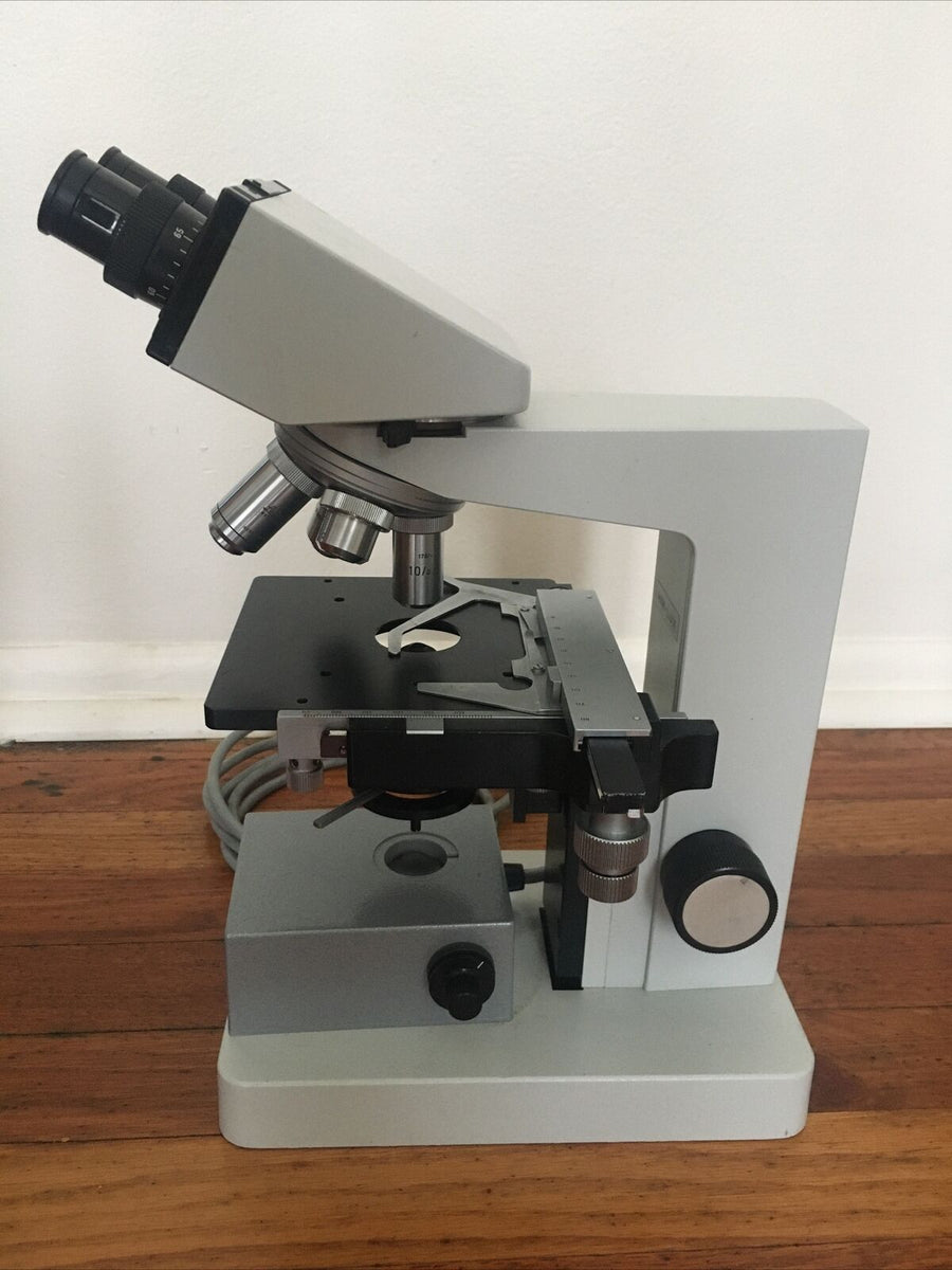 Leitz HM-LUX Clinical Microscope 4 Objectives 4/10/40/100 Oil Nice Ext ...