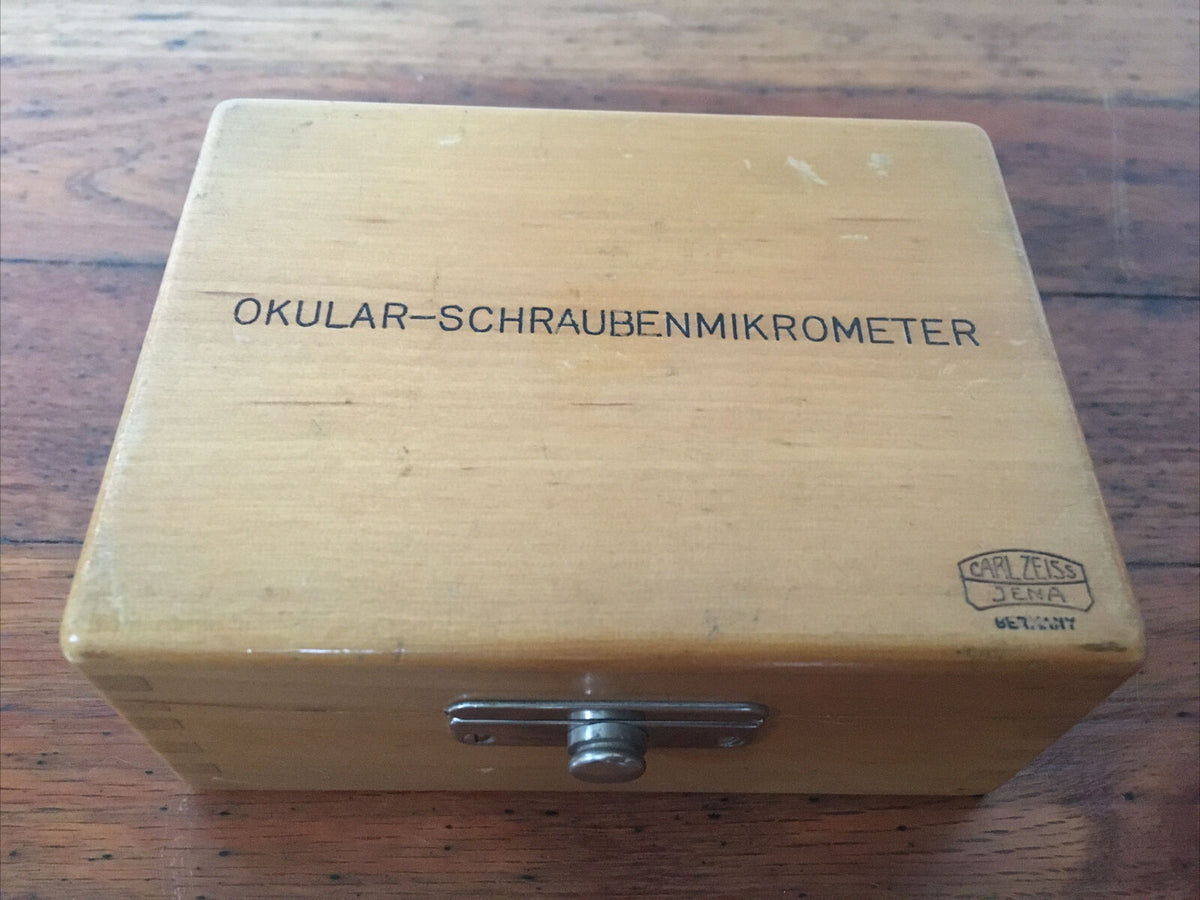 Zeiss Aus Jena Microscope Okular-SchraubenMikrometer Eyepiece Micromet ...