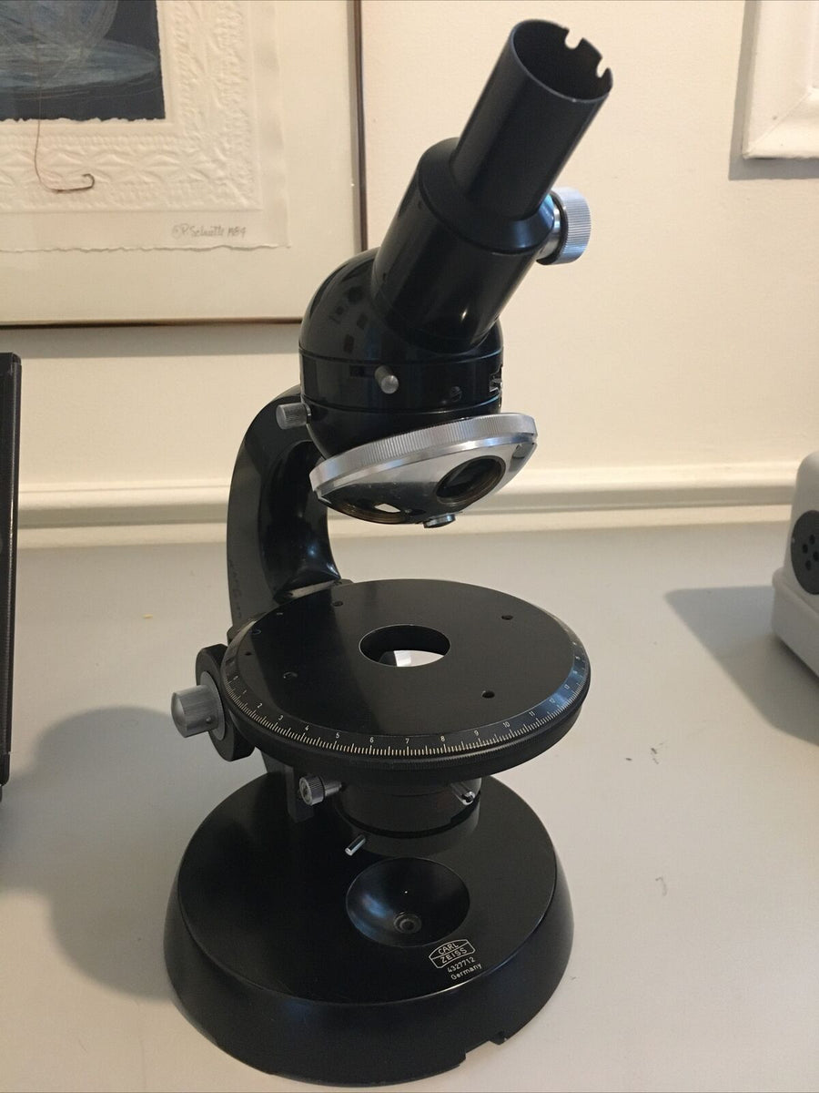 Zeiss Polarizing Microscope with Rotating Stage Mono Scope w Flip-in L ...