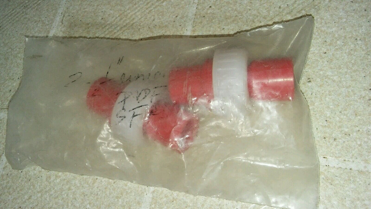 Lot of 2 New in Bag Orion 1/2" PVDF Unions Ultrapure Water DN16 Acid/B ...