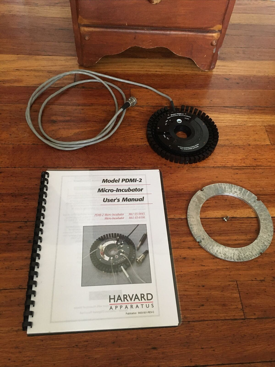 Harvard Appara. Microscope PDMI-2 Micro-Incubator MA1 65-0043 / PDMI-A ...