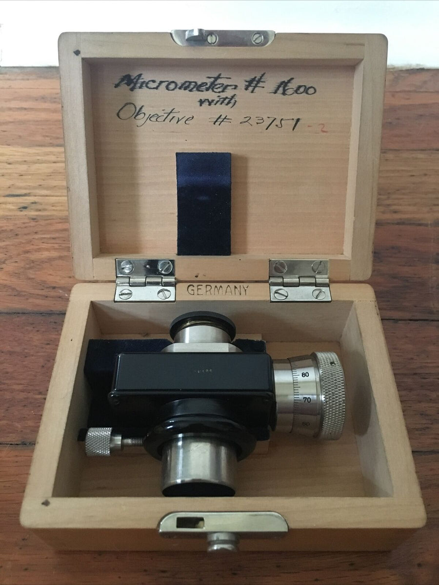 Zeiss Aus Jena Microscope Okular-SchraubenMikrometer Eyepiece Micromet ...