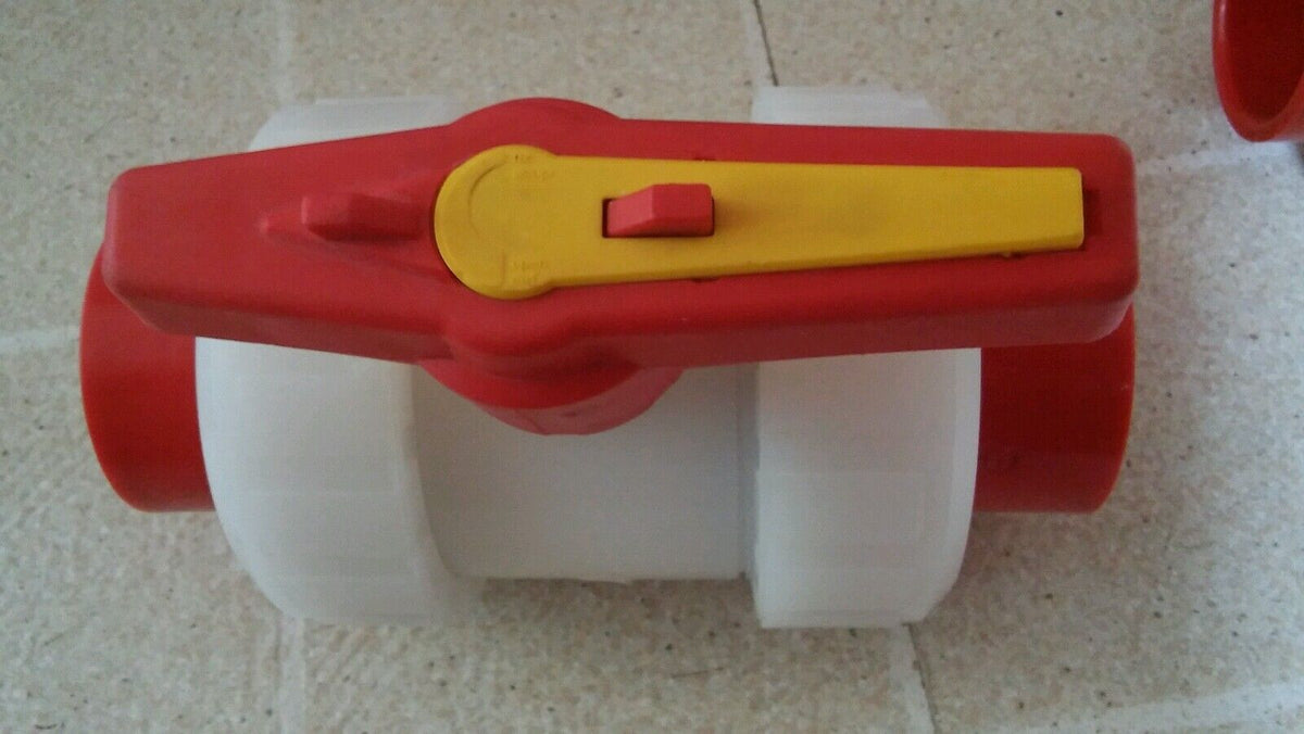 Orion 2" PVDF Ball Valve Ultrapure Water Full Port DN50 PN16 Acid/Base ...