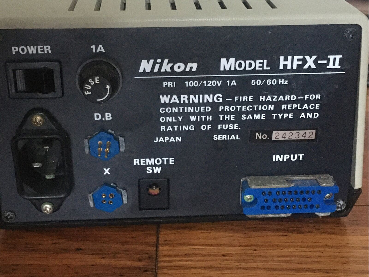 Nikon HFX-II Camera Exposure Shutter Control Box Eyepiece Adapter Cabl ...