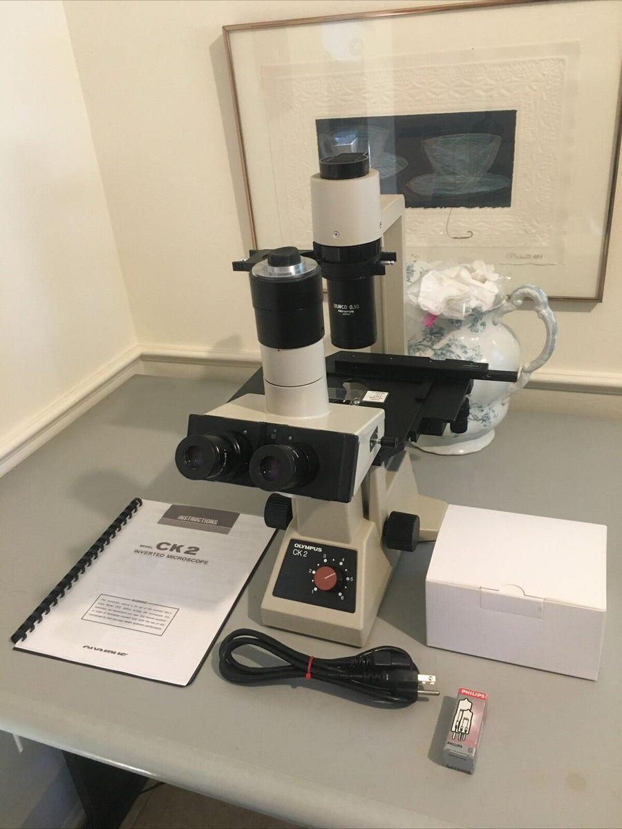 Olympus CK2 Inverted Trinocular Microscope Phase Contrast 5MP USB Cam ...