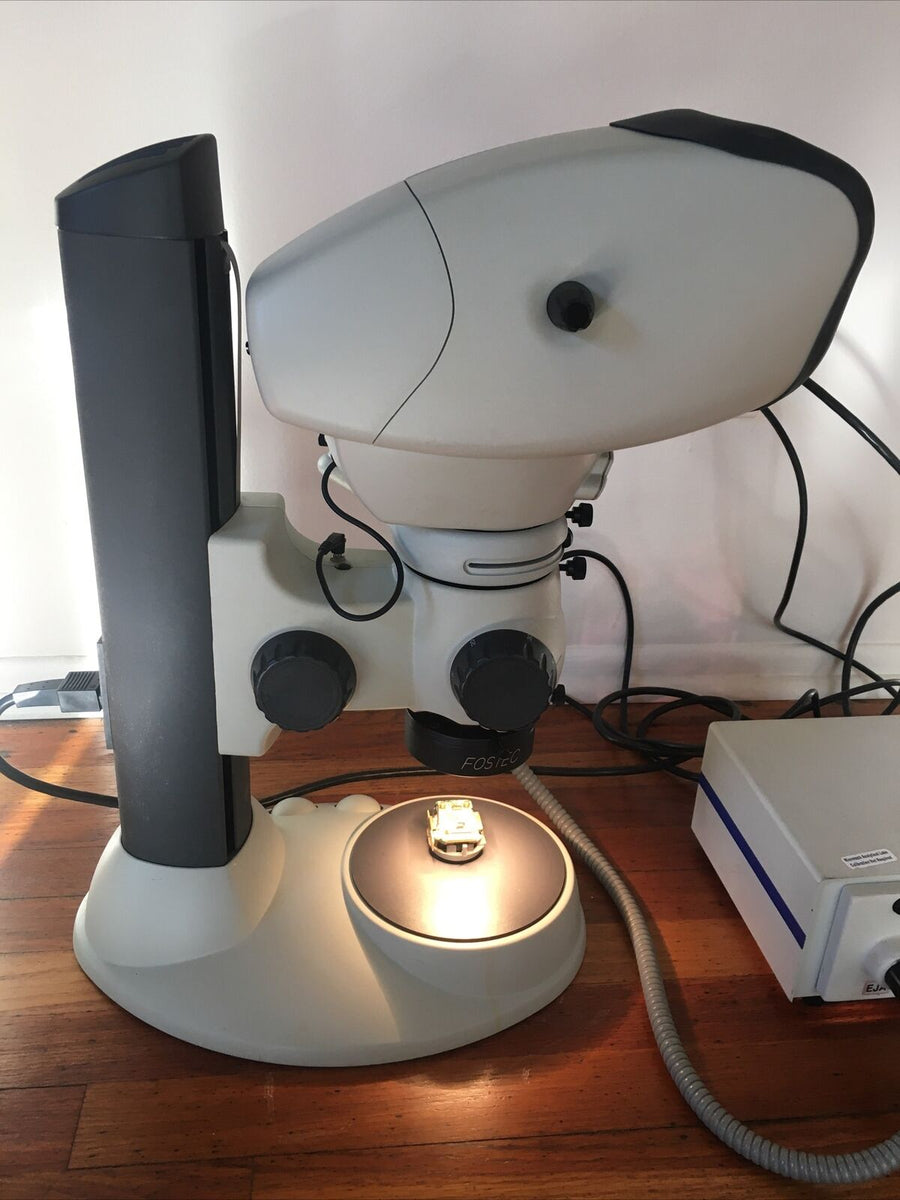 Vision Engineering Cobra Microscope 6-40X Schott Fiber Optic Light Rin ...