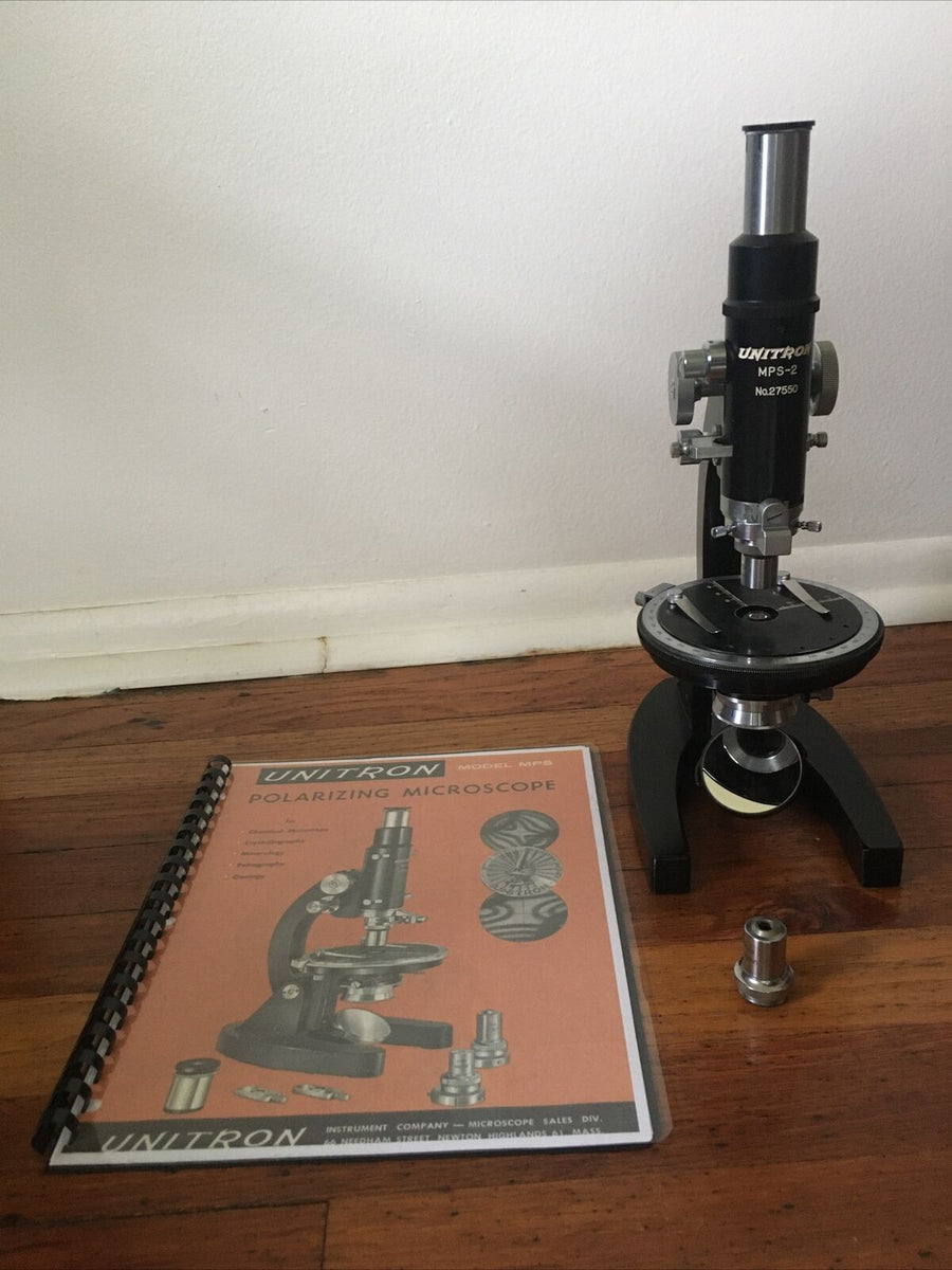 Unitron MPS-2 Polarizing Monocular Microscope Rotating Stage Coated P4 ...