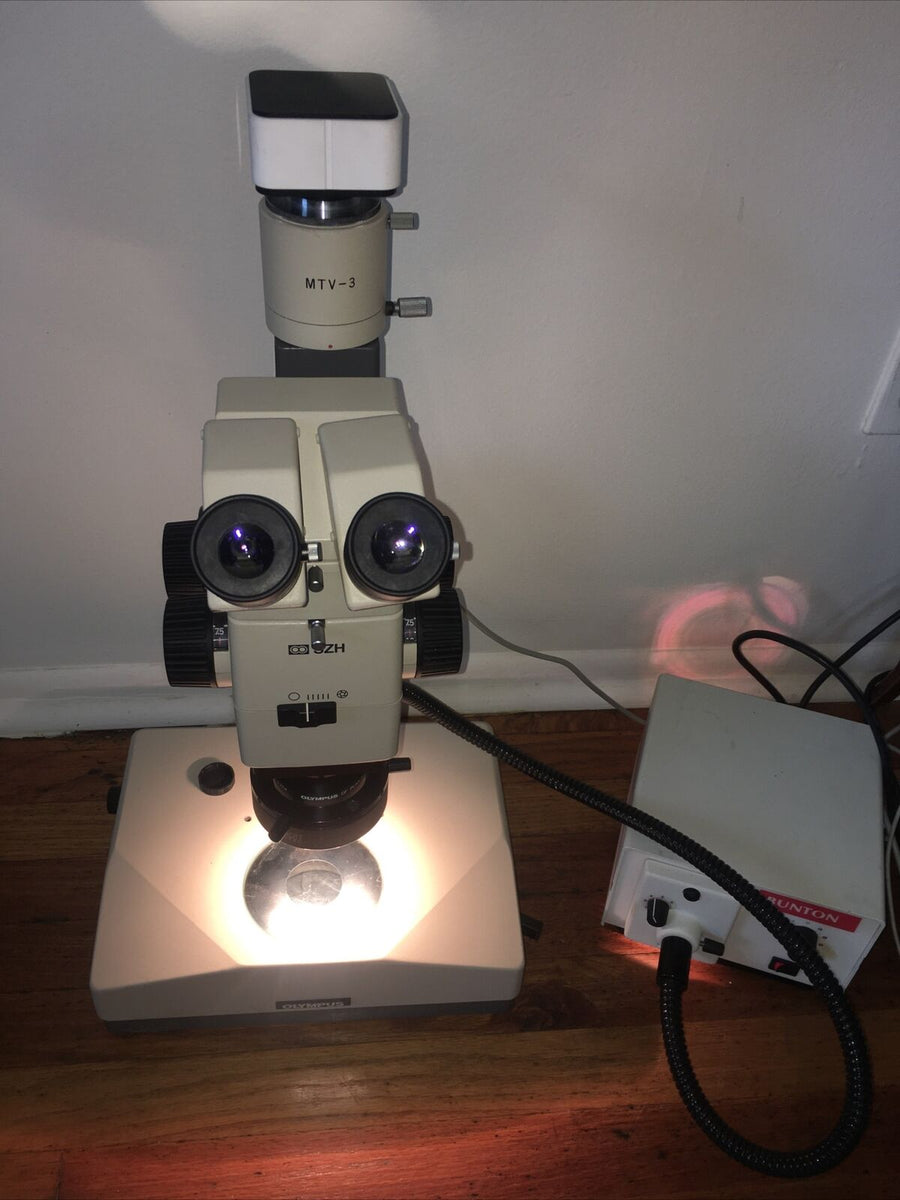 Olympus SZH Microscope ILLD BF/DF Base 1X & 0.75X DF Plan Objectives L ...