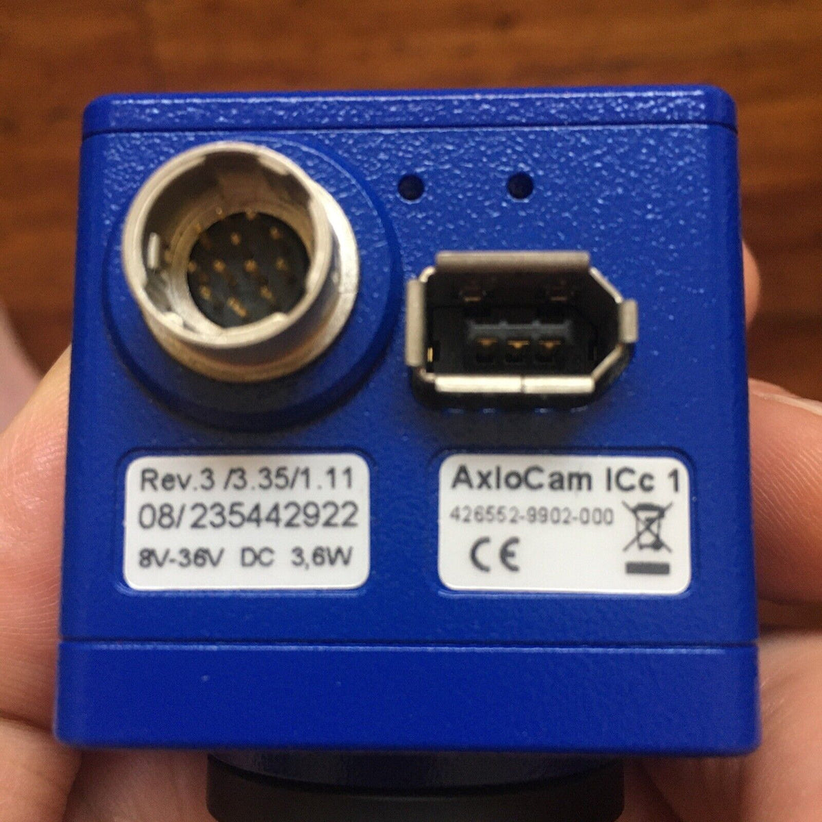 Zeiss iCc AxioCam Microscope Camera 426552-9902 FireWire Rev.3/3.35/1 ...