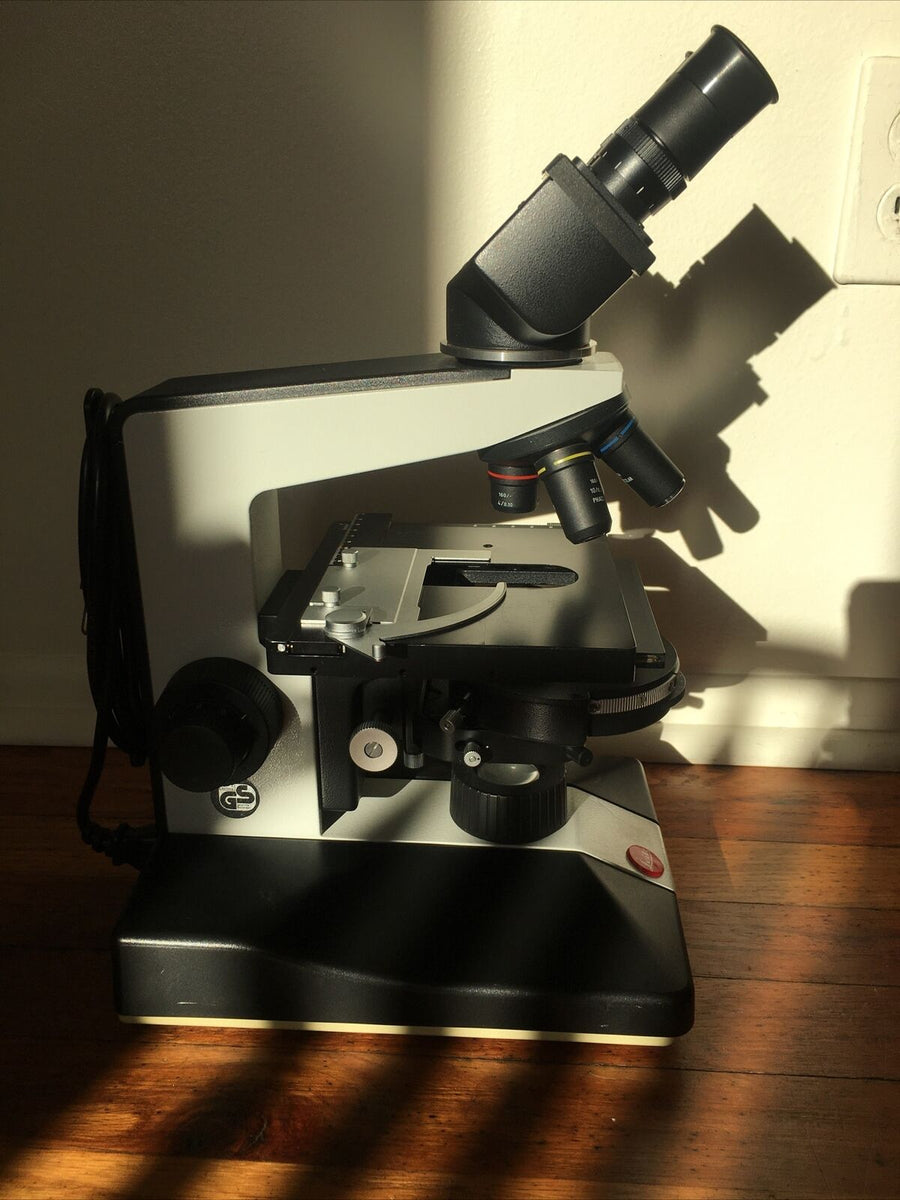 Wild Leitz Biomed Phase Contrast DF Microscope 4 Lenses 4/10ph/40ph/10 ...