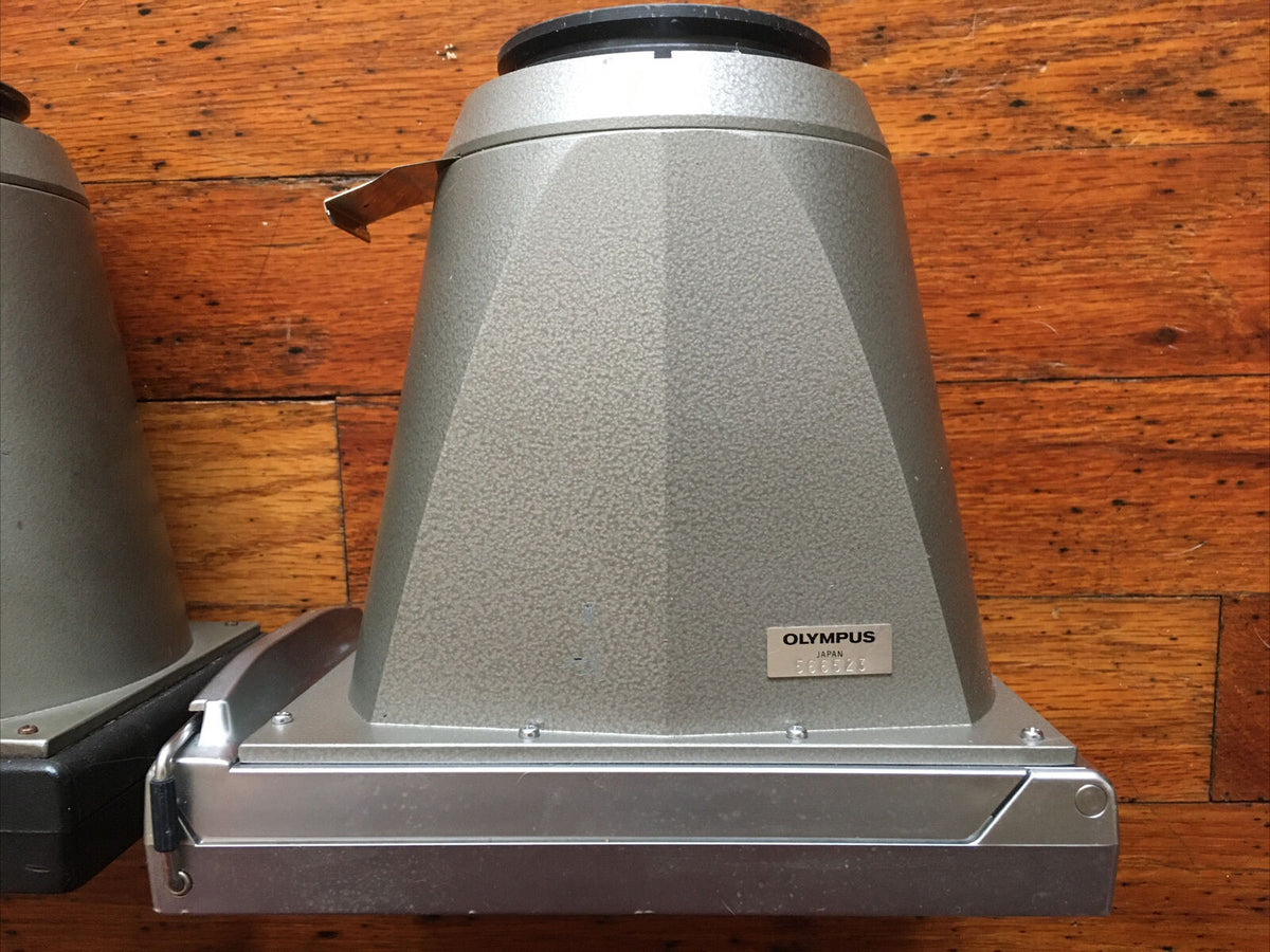 Lot of Two Olympus Large Format Polaroid Microscope Land Cameras ...